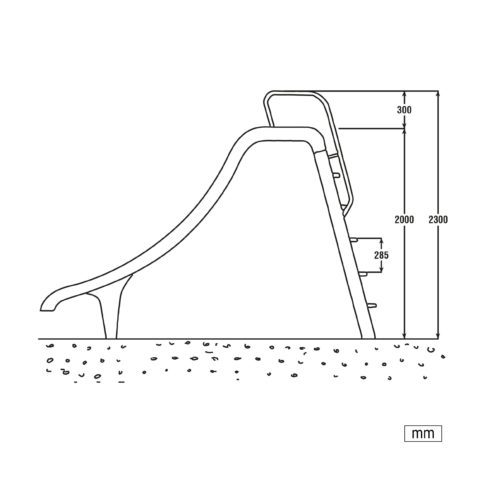 Straight pool slide - Acqua Source